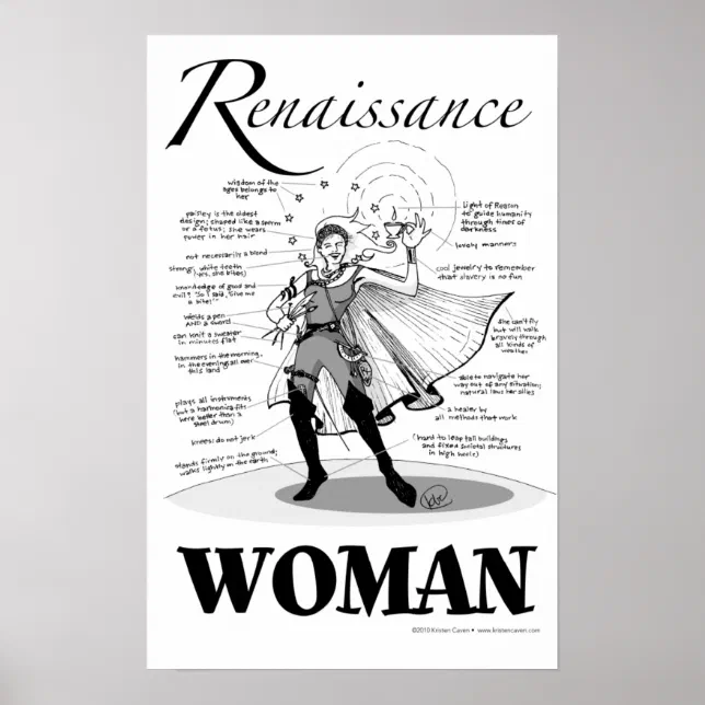 Renaissance Woman Poster | Zazzle