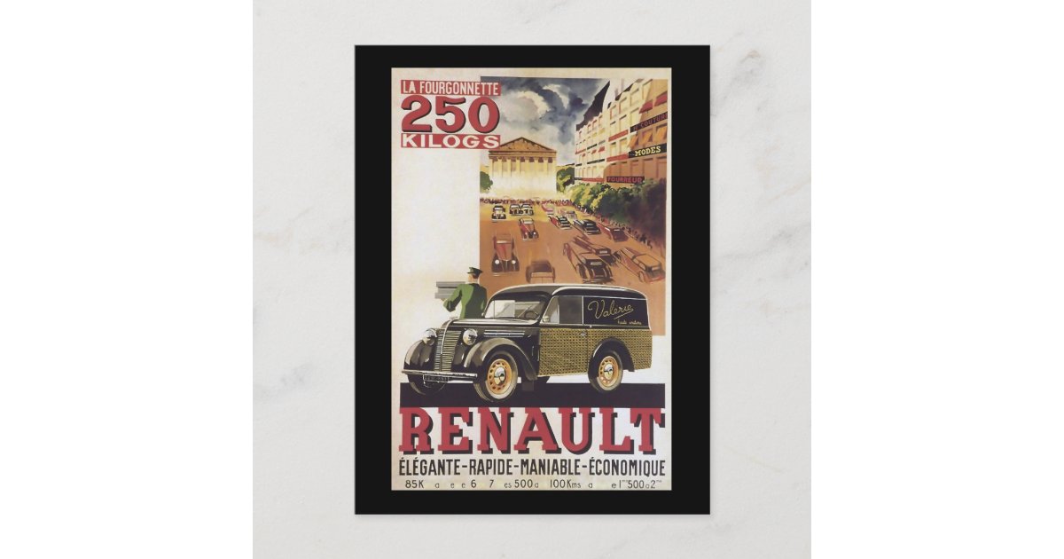 Renault Postcard | Zazzle