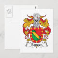 Rendon Family Crest Postcard | Zazzle