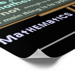 Rene Descartes Mathematics Posters Quotes | Zazzle