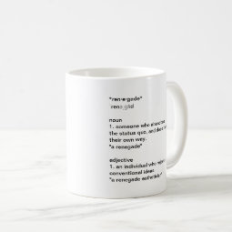 Renegade Definition Mug | Zazzle