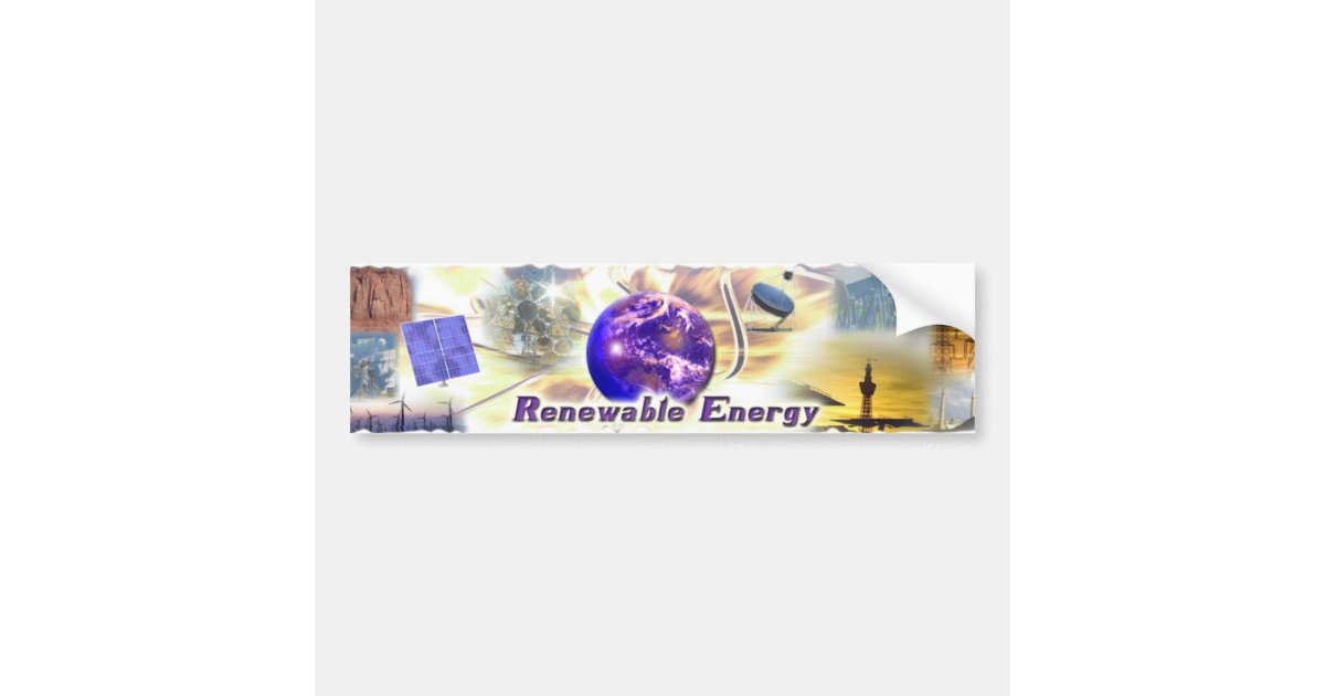 Renewable Energy Bumper Sticker | Zazzle