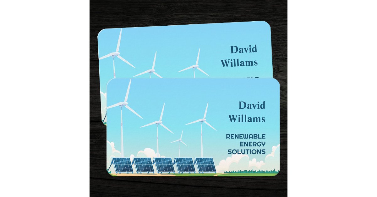 Renewable Energy Business Card | Zazzle