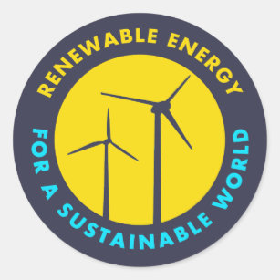 Wind Energy Stickers | Zazzle