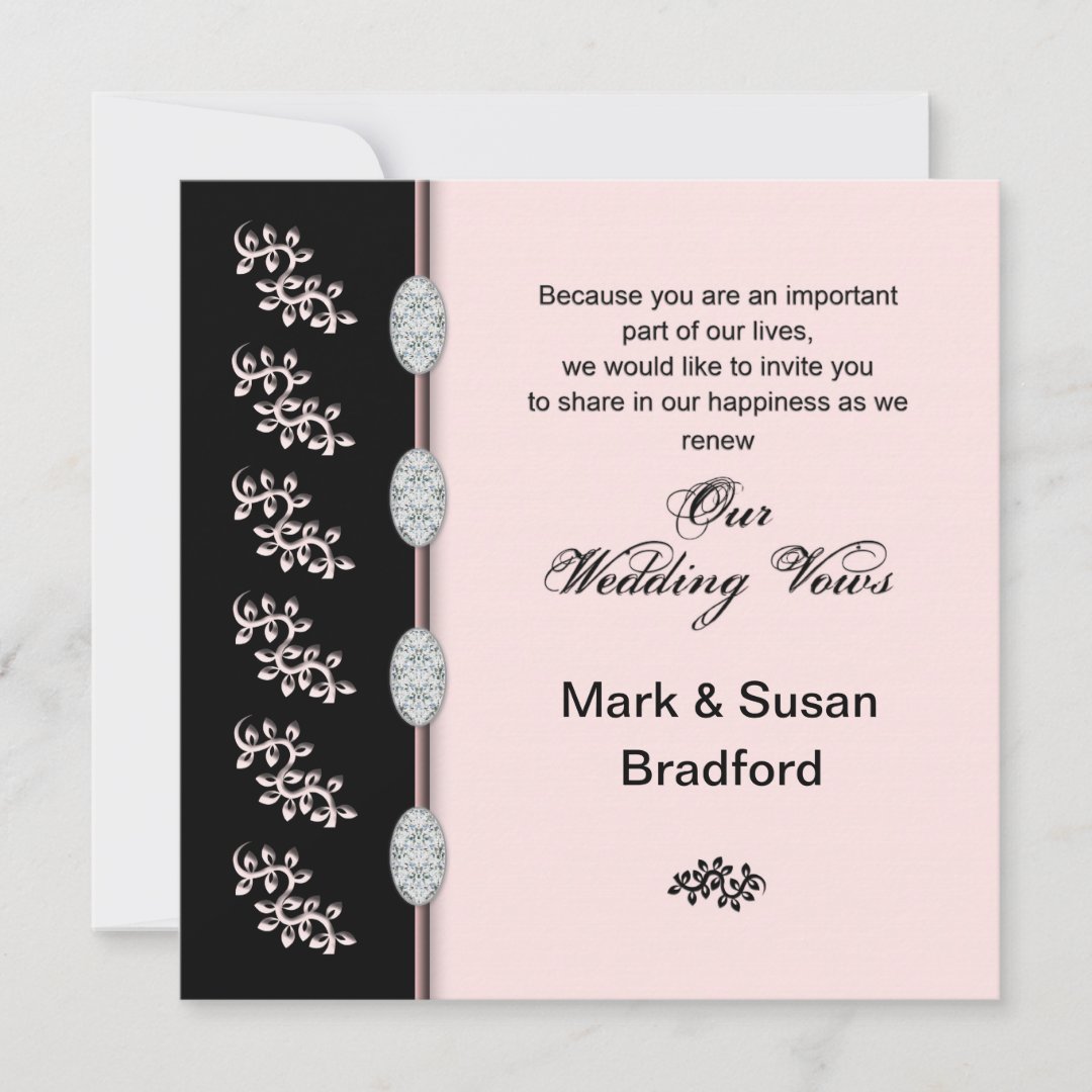 Renewing Wedding Vows - Invitation | Zazzle