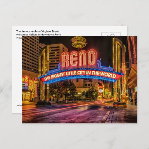 Reno Arch Postcard | Zazzle