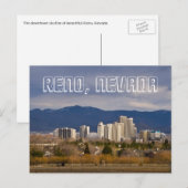 Reno Nevada Downtown Skyline Postcard | Zazzle