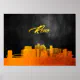 Reno Nevada Gold Skyline Poster | Zazzle