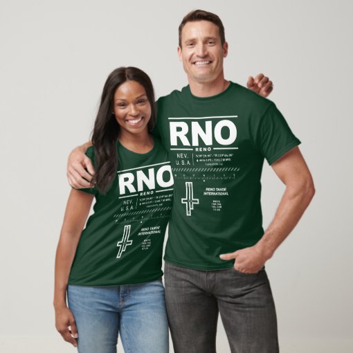 Reno Tahoe International Airport RNO T-Shirt | Zazzle
