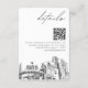 Reno Wedding Skyline Small Details QR Code RSVP Enclosure Card | Zazzle