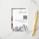 Reno Wedding Skyline Small Details QR Code RSVP Enclosure Card | Zazzle