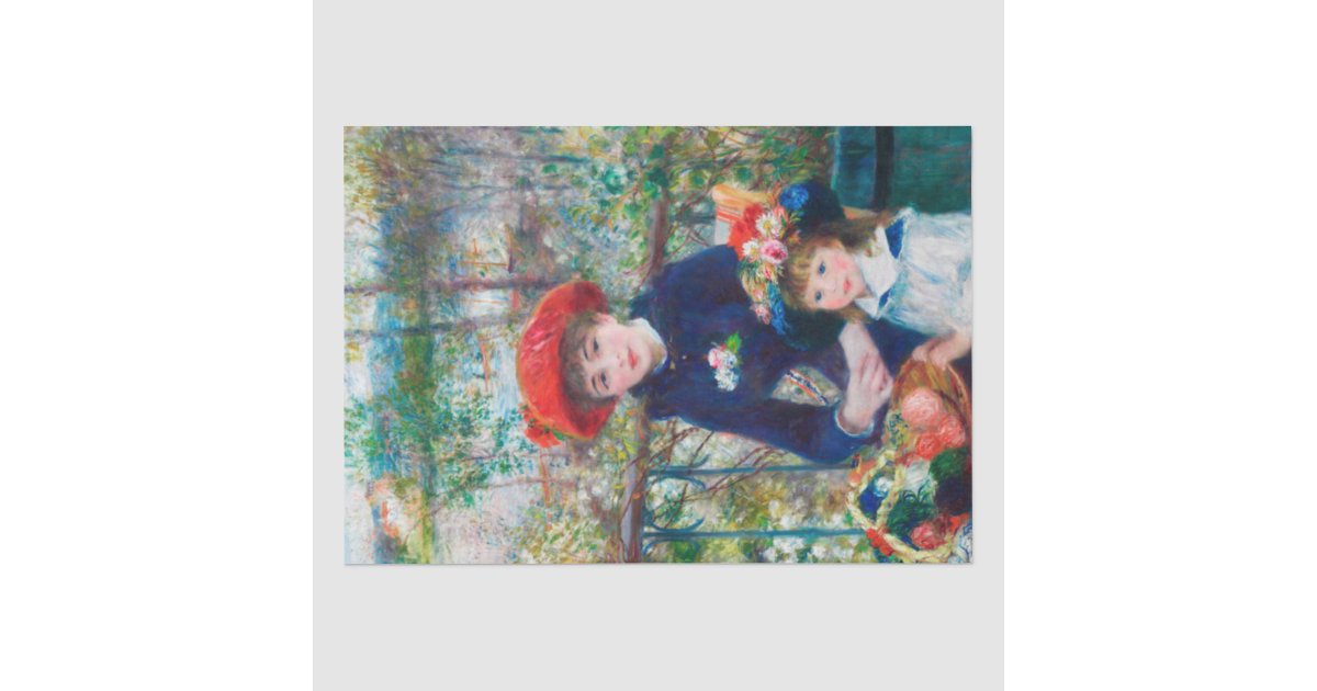 Renoir Vintage French Art Decoupage Tissue Paper | Zazzle
