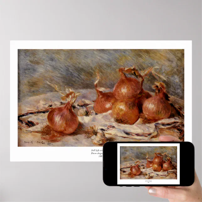 Renoir's Still Life with Onions (1881) Poster | Zazzle