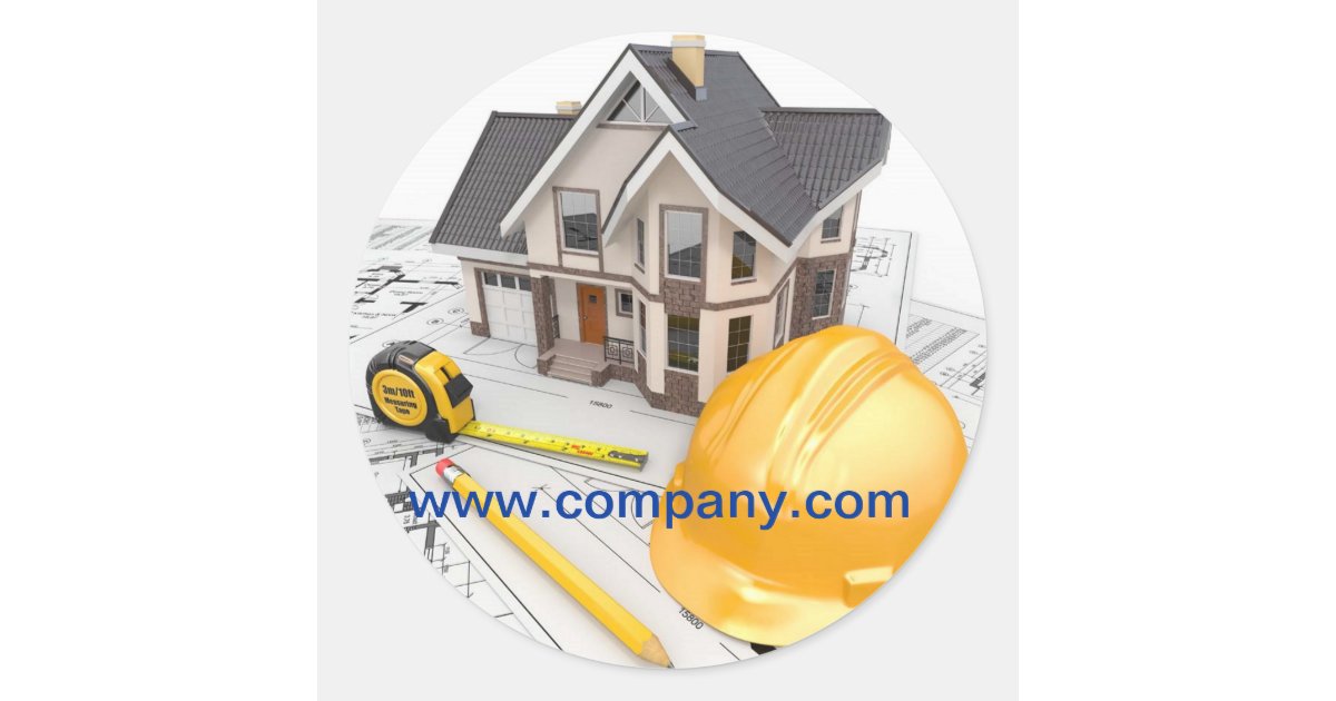 Renovation Home Remodeling Contractor Construction Classic Round ...