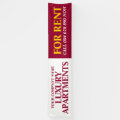 Rental business rent signage banner red yellow | Zazzle