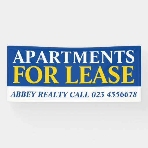 Rental lease business to rent signage banner | Zazzle
