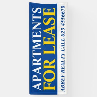 Rental lease business to rent signage banner | Zazzle