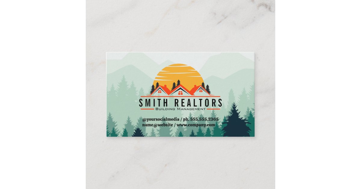 Rental Properties | Cabins | Forrest Business Card | Zazzle