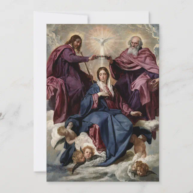 Reparation Intercession Holy Trinity Virgin Mary Thank You Card | Zazzle
