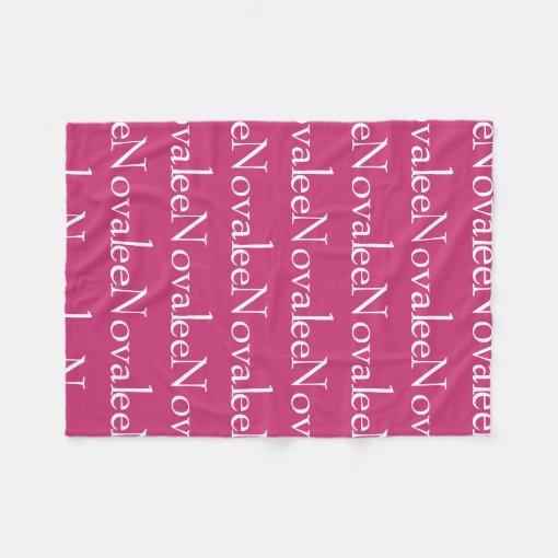 Repeated Name blanket | Zazzle