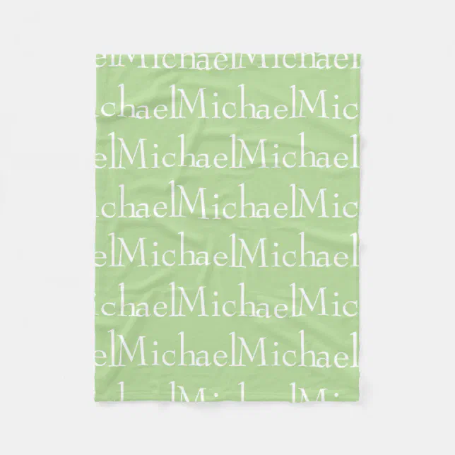 Repeated Name blanket | Zazzle