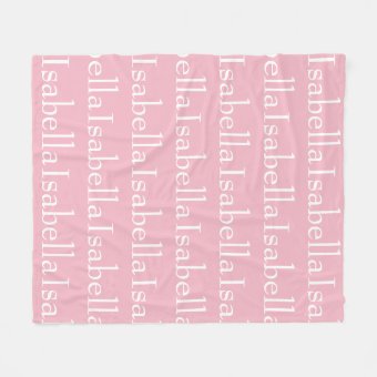 Repeated Name blanket | Zazzle
