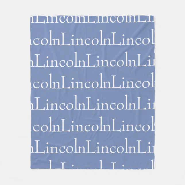 Repeated Name blanket | Zazzle