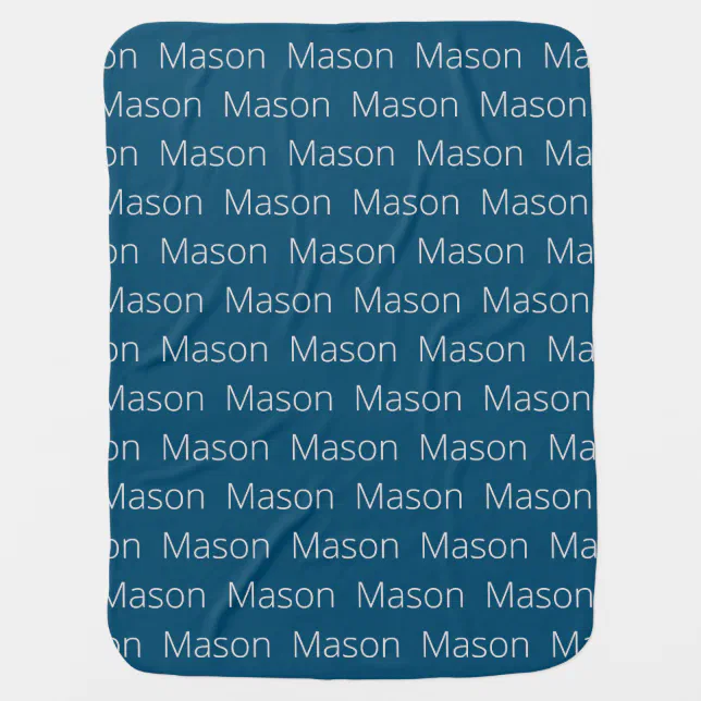 Repeating Baby Name blanket | Zazzle