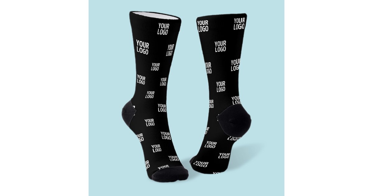Repeating Image, Design or Company Business Logo Socks | Zazzle