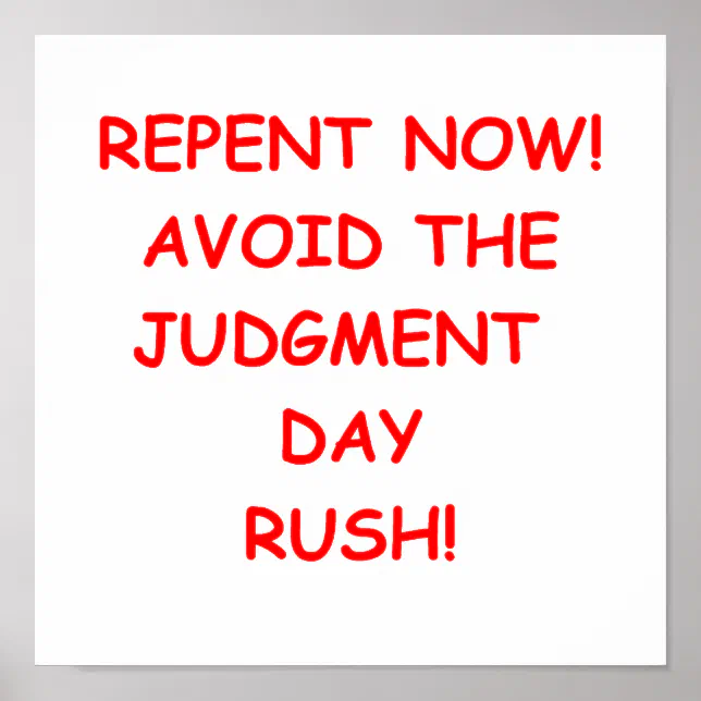 REPENT POSTER | Zazzle