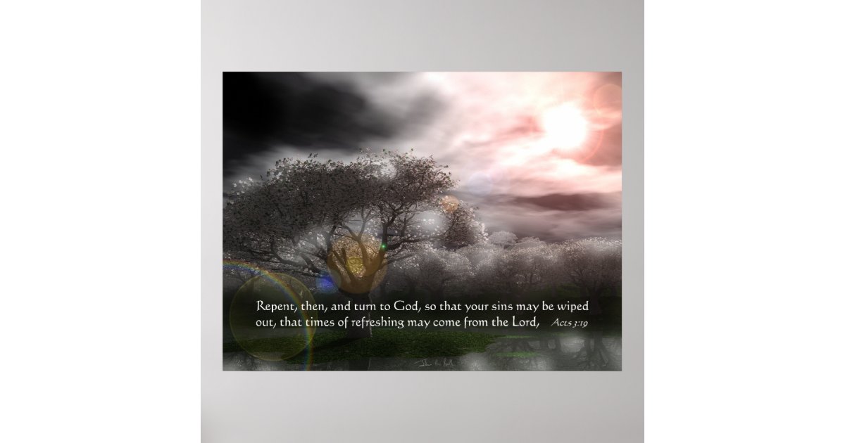 Repent Poster | Zazzle