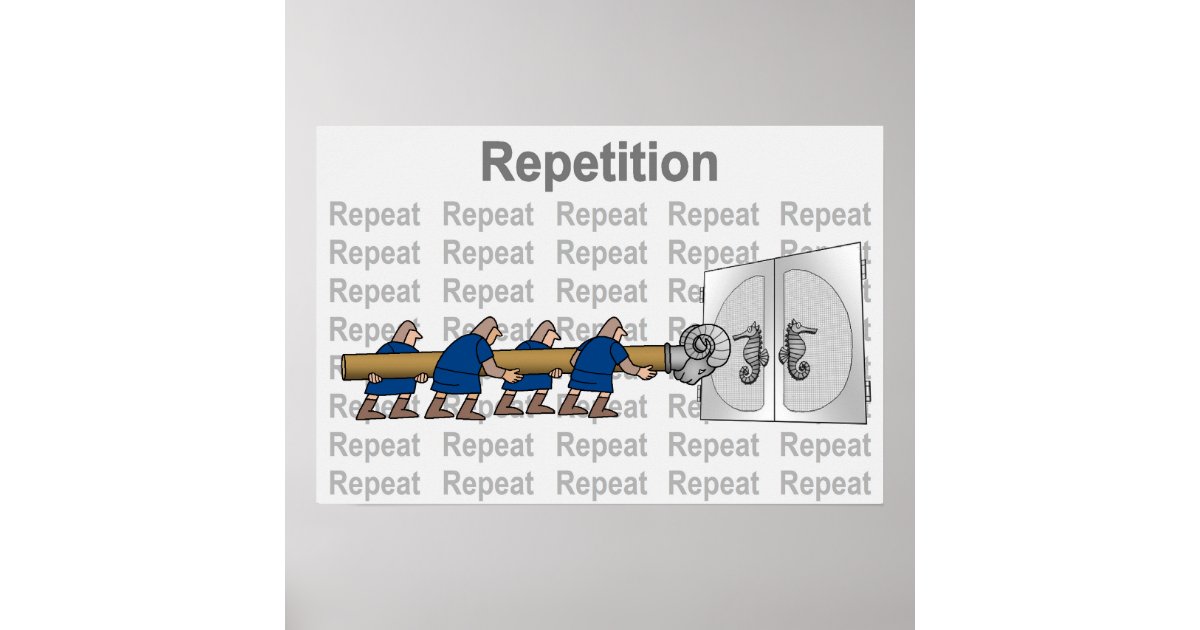 Repetition Poster | Zazzle