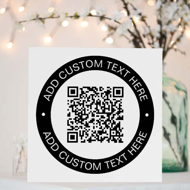 Replace with Your Own Uploaded QR code or Image Foam Board | Zazzle