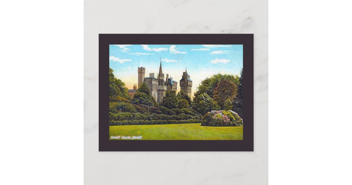 Replica Vintage Image, cardiff, castle Postcard | Zazzle