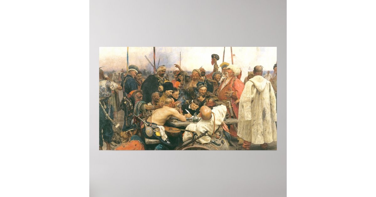 Reply of the Cossacks Poster | Zazzle