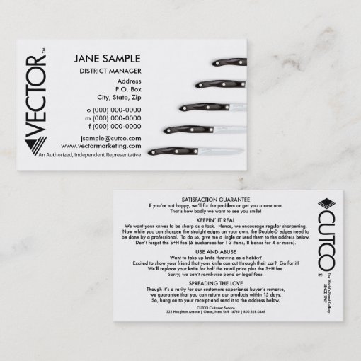 Representative & Manager Business Cards | Zazzle