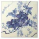 Reproduction 1898 Design Minton Blue White Floral Ceramic Tile | Zazzle
