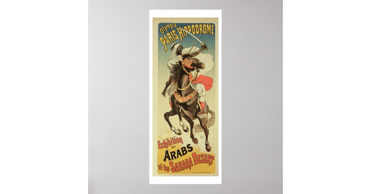 Reproduction of a poster advertising an 'Exhibitio | Zazzle
