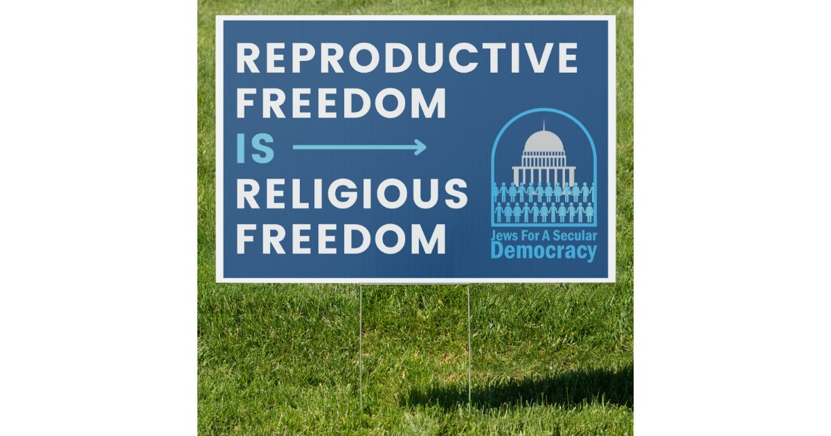 Reproductive Freedom Sign (Large) | Zazzle