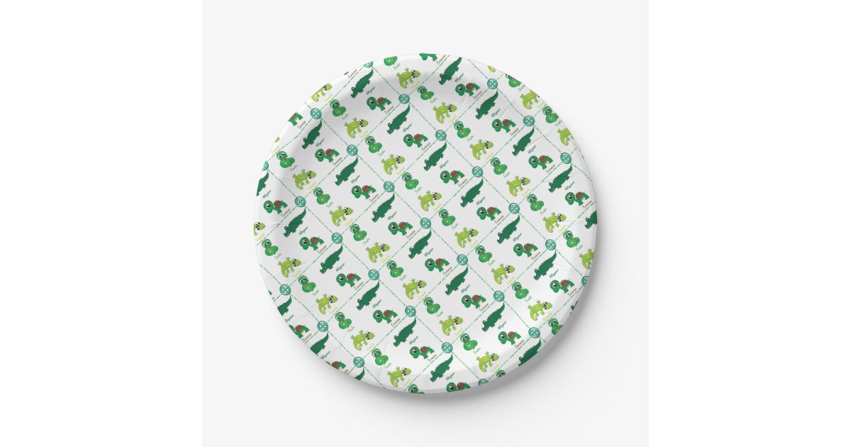 reptile paper plates | Zazzle