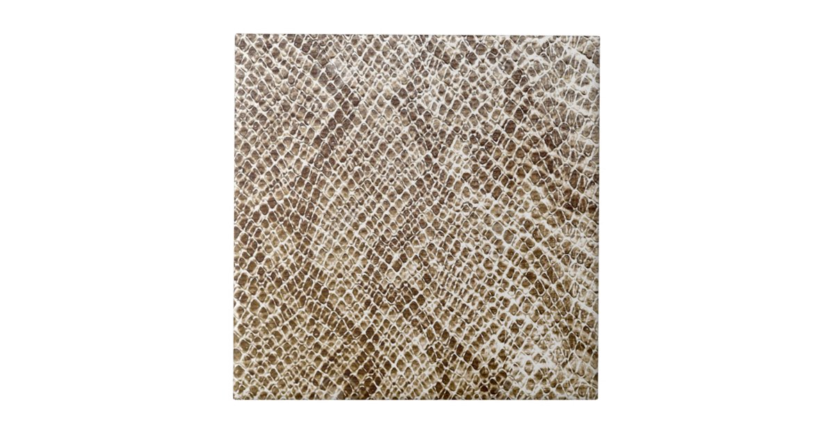 Reptile skin pattern ceramic tile | Zazzle