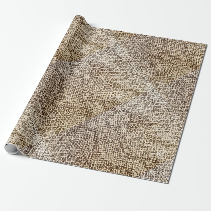 Reptile skin pattern wrapping paper | Zazzle