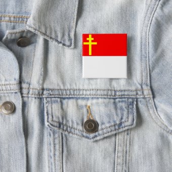Republic Of Alsace Lorraine, France flag Button | Zazzle