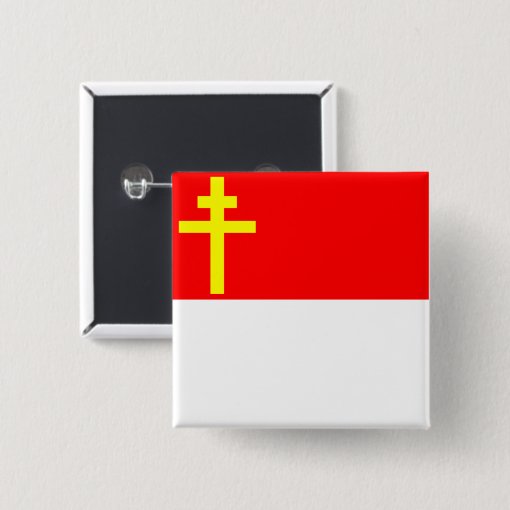Republic Of Alsace Lorraine, France flag Button | Zazzle