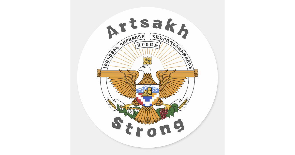 Republic of Artsakh Strong Classic Round Sticker | Zazzle