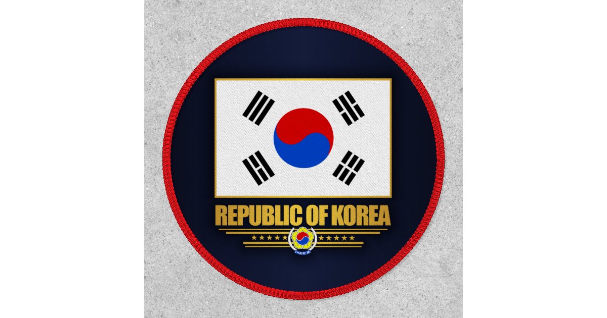 Republic of Korea Flag Patch | Zazzle