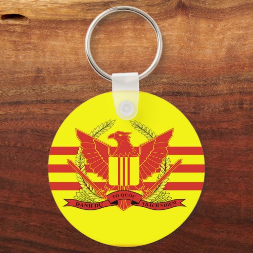 Republic of South Vietnam Military Forces Flag Keychain | Zazzle