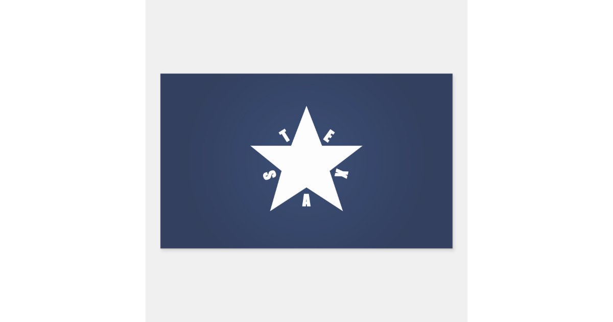 Republic of Texas Rectangular Sticker | Zazzle