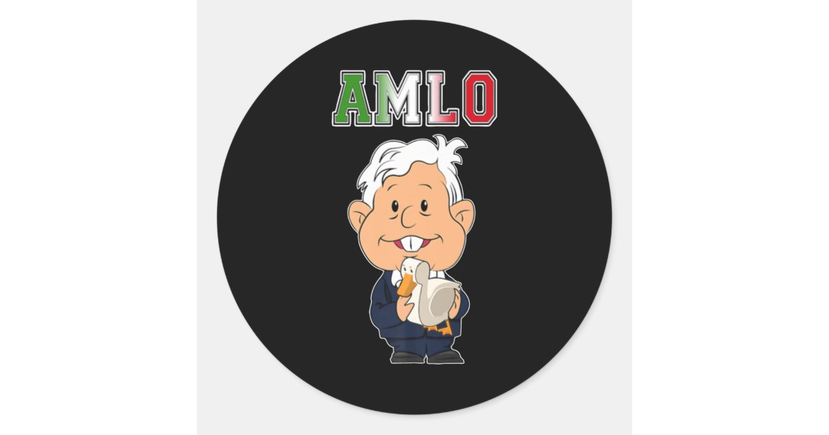 republica mexicana amlo classic round sticker | Zazzle