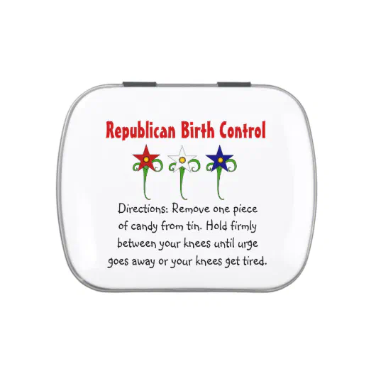 Republican Birth Control Jelly Belly Tin | Zazzle